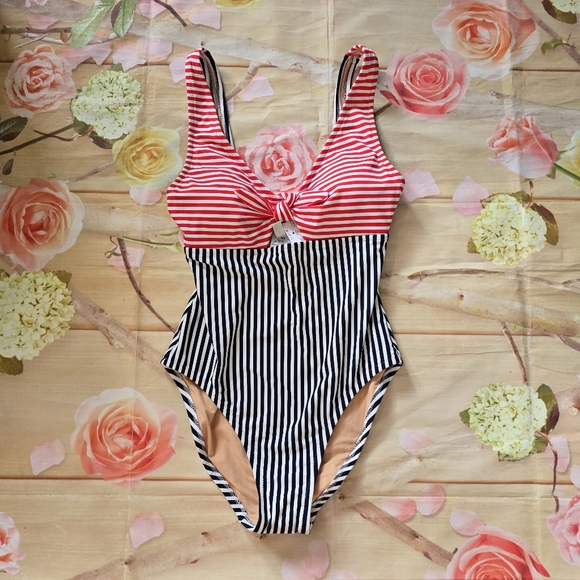 J. Crew | Swim | New J Crew Striped Swimsuit | Poshmark